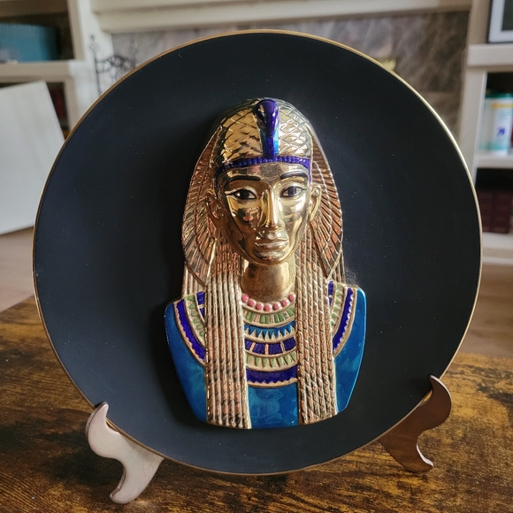 Art | Egyptian Pharaoh Decorative Plate | Poshmark
